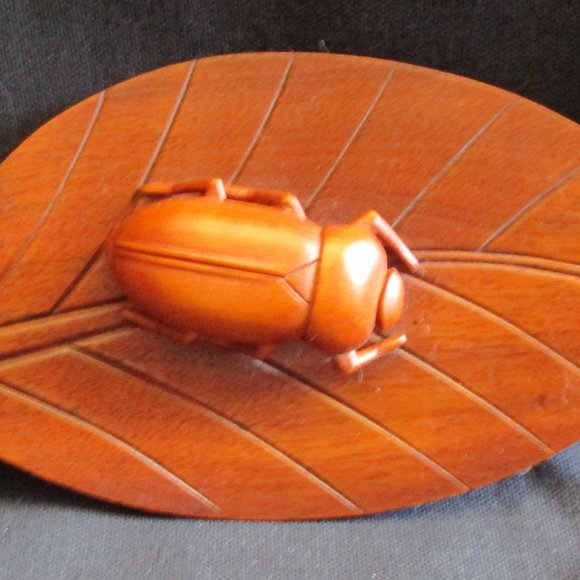 Perino | Art | Vintage 968 Perino Handcarved Wood 2 X 3 X 1 Beetle And ...